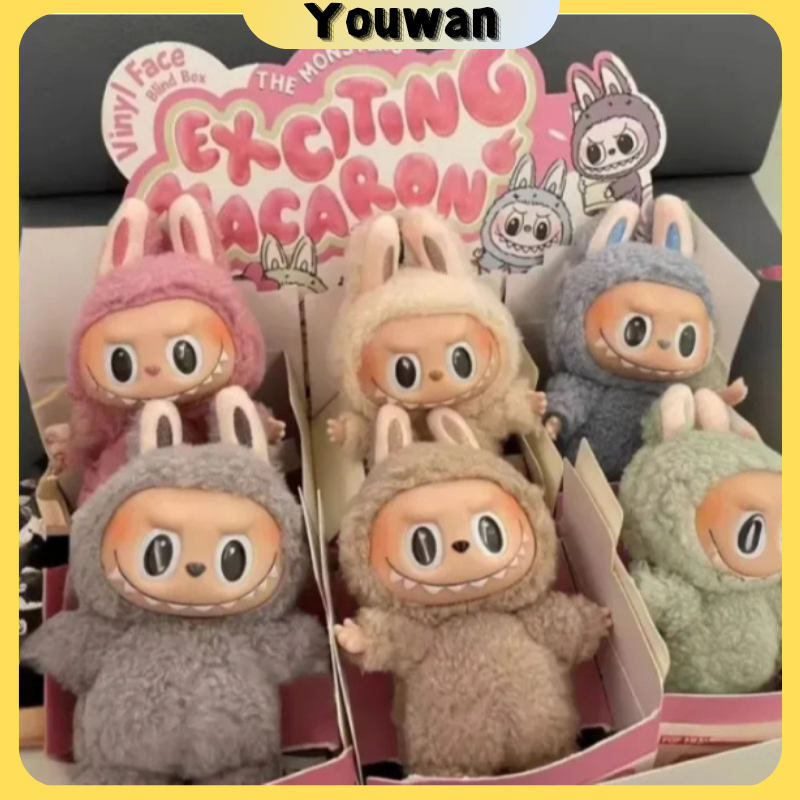 OEM!! LABUBU Heart-beating Macaron Ethylene Face Series Blind Box ...