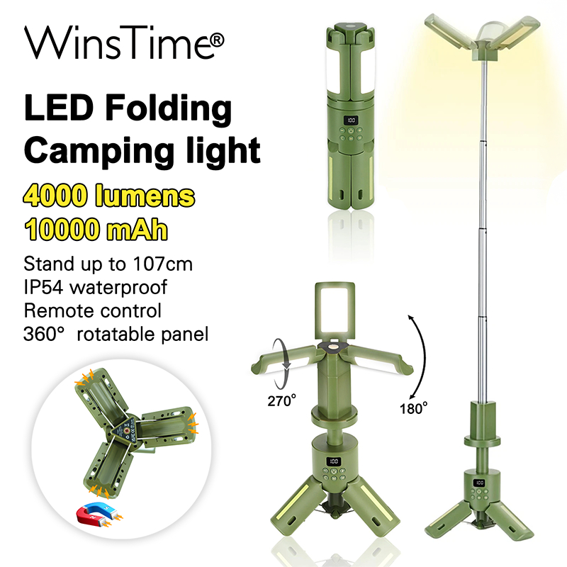 WinsTime Z77 LED Camping Light Outdoor Foldable Super Bright Strong ...