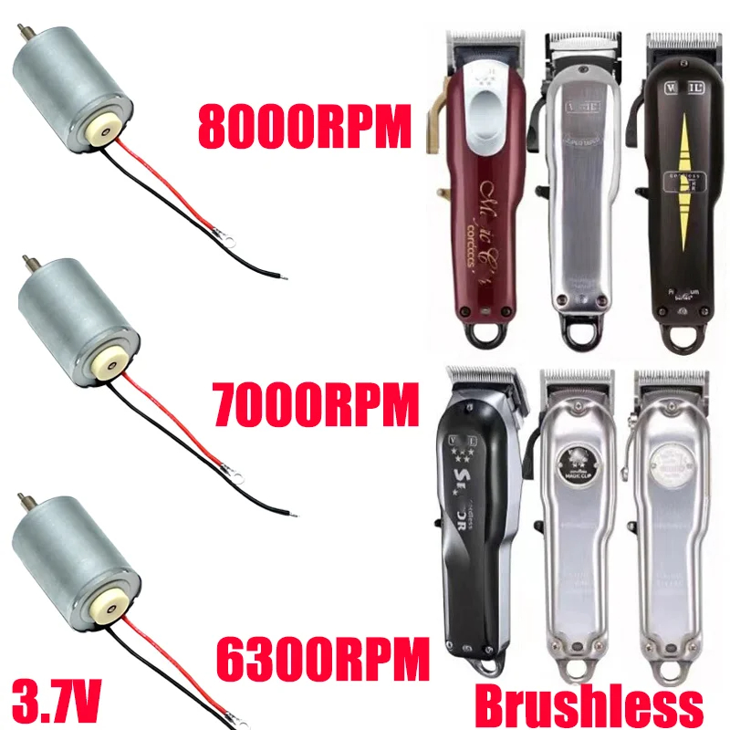 8000RPM 3.7V Brushless Powerful Motor for Men's Professional Hair ...