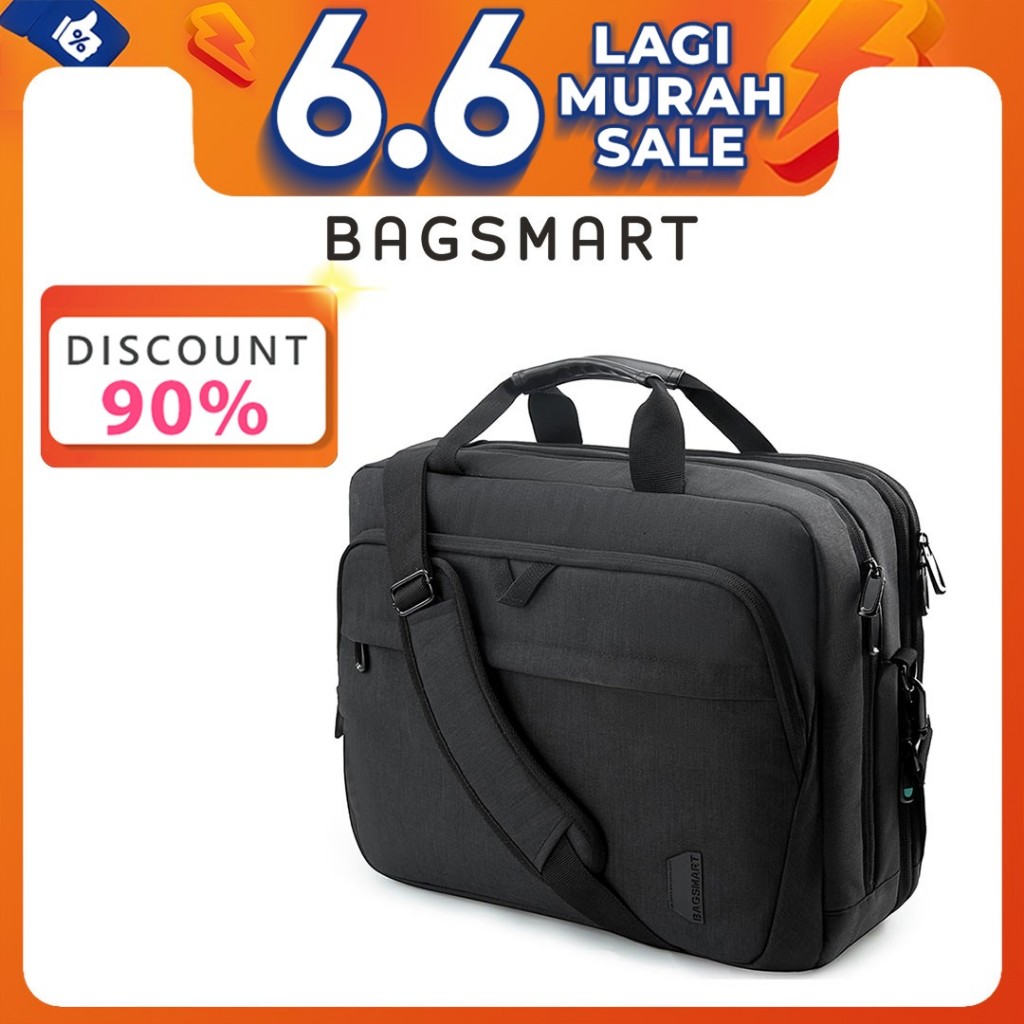 BAGSMART 17.3 Inch Laptop Bag, Expandable Computer Bag Laptop Briefcase ...