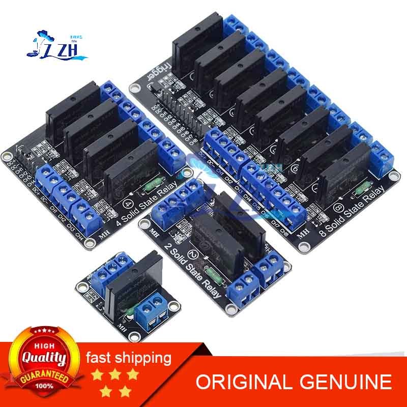 Relay 1/2/4/8 Channel 5V Low Level Solid State Relay Module with Fuse ...