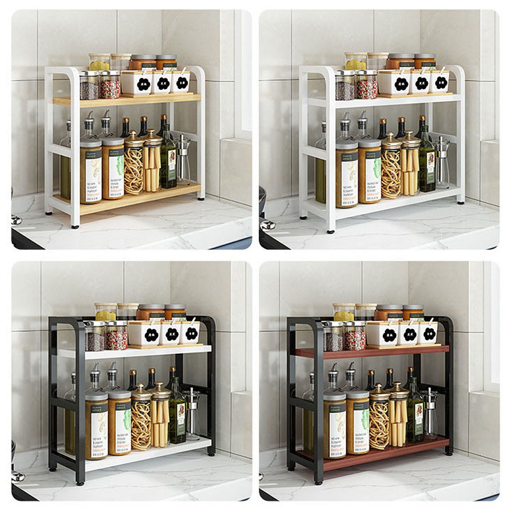 [MY STOCK] Multifunction Kitchen Spice Rack Seasoning Storage Rak ...