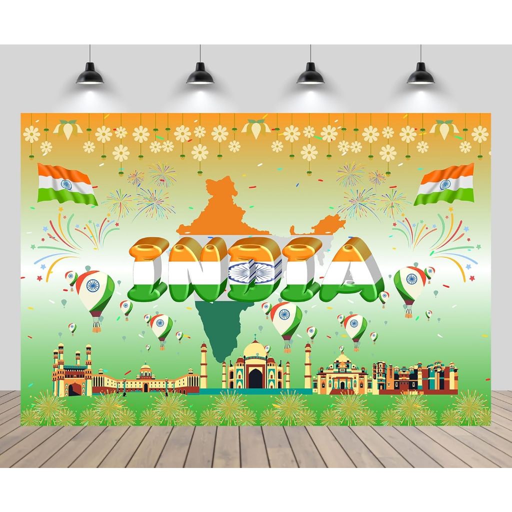 5x3ft India Day Photography Backdrop Indian National Flag India ...