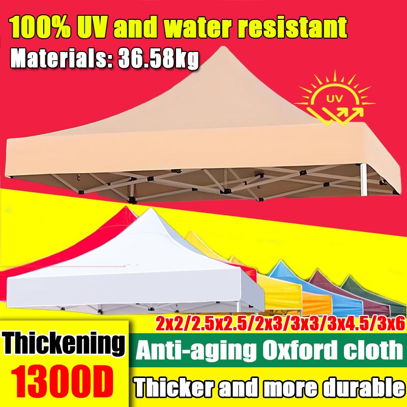 【100% Waterproof】6x6 8x8 6x10 10x10 10x15 10x20Ft canopy 10x10 kanopi ...