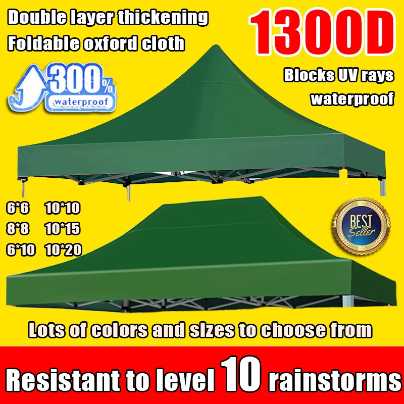 1300D Thickened 6x6 8x8 6x10 10x10 10x15 10x20Ft kain kanopi 10x10 ...