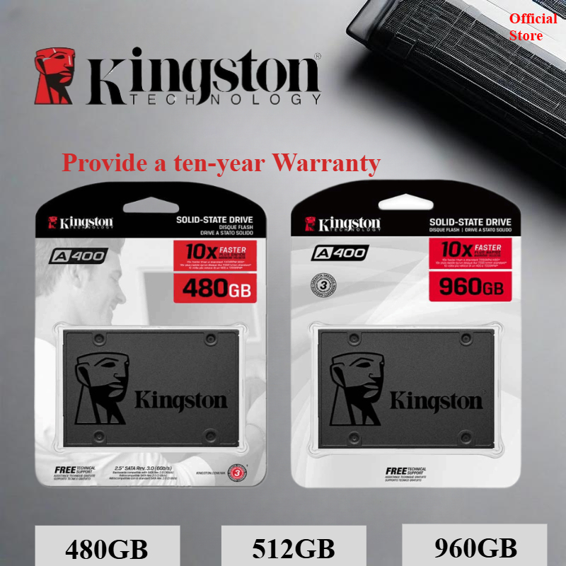 Kingston SSD A400 Solid SATA 3 2.5" SA400/480G Internal SSD - HDD Solid-State For Desktop laptop ...