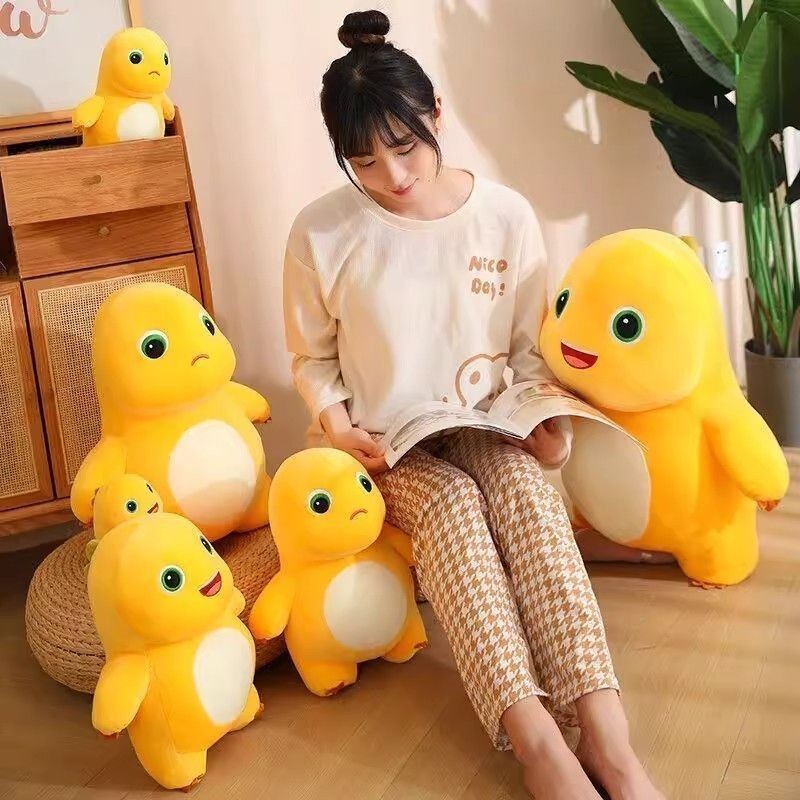 Cute Milk Dragon Plush Toy Doll Little Yellow Milk Dragon Doll Sleeping ...