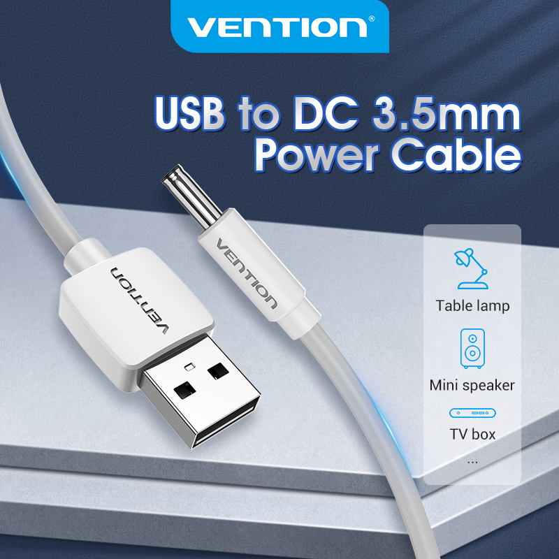 Vention USB to DC 3.5mm Power Cable USB A to 3.5 Jack Connector 5V ...