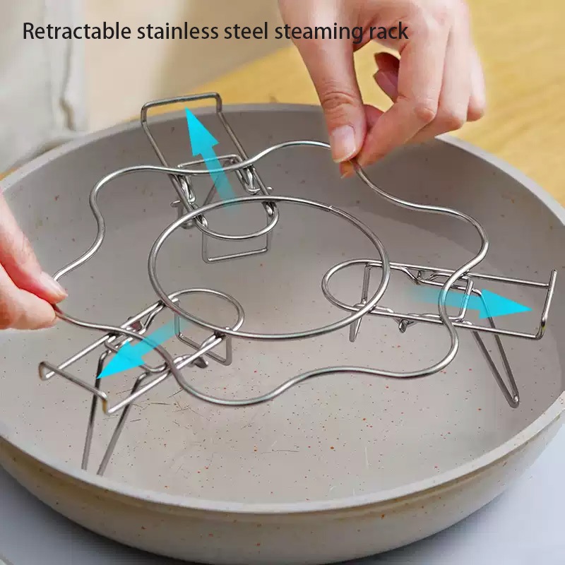 Japan SUS304 Stainless Steel Expandable Steamer Rack Multi-Function ...