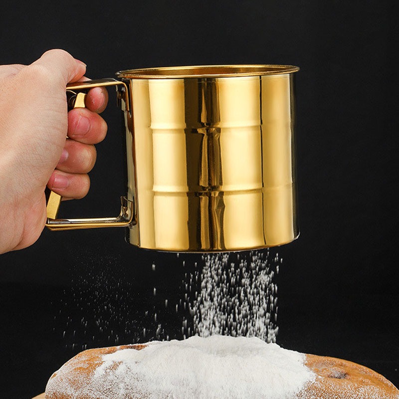 OUKEAI Stainless Steel Semi-Automatic Hand Press Cup Type Powdered ...