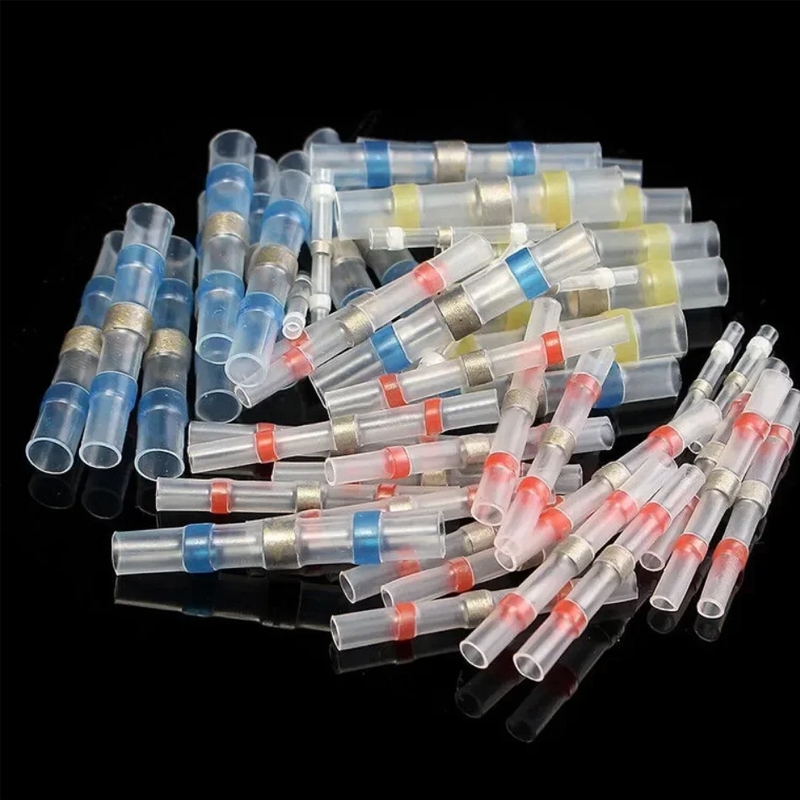 Heat Shrinkable Tube Waterproof Solder Ring Wire Connectors Butt ...