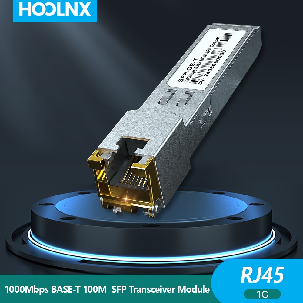HOOLNX 1.25G SFP-T To RJ45 Ethernet Copper SFP Transceiver, 1000BASE-T ...