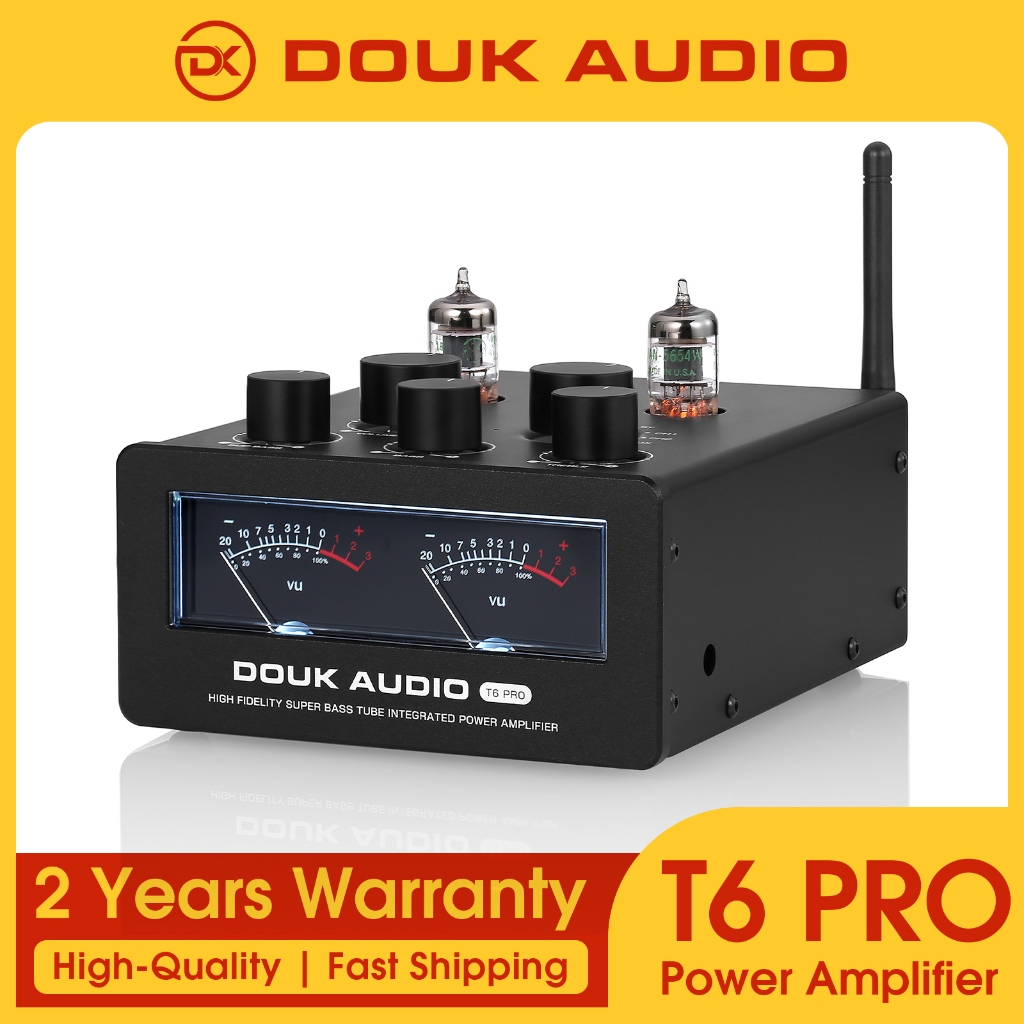 Douk Audio T6PRO HIFI TPA3255 Bluetooth Receiver Vacuum Tube Amplifier ...