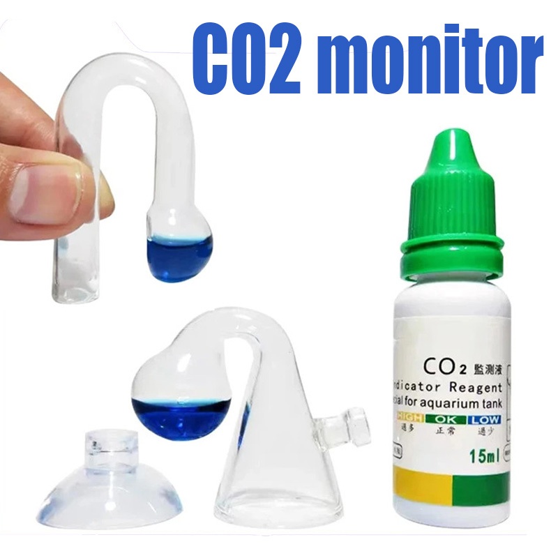 Aquarium CO2 Indicator Drop Checker Monitor Drop Ball Detector Checker ...