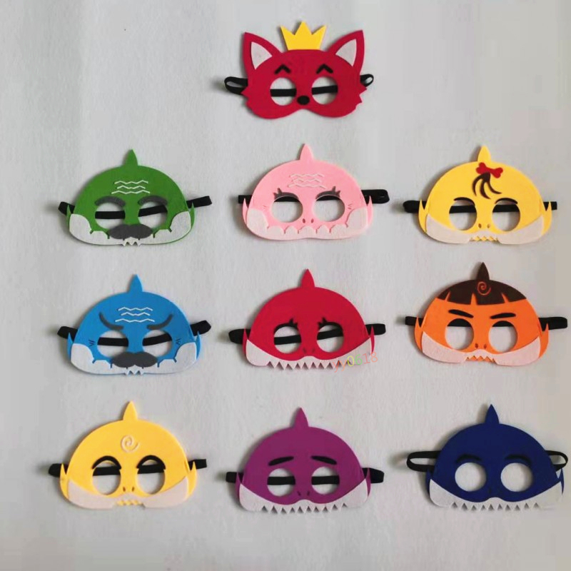 Baby Shark Mask Set Kid's birthday party dress up game mask PINKFONG ...