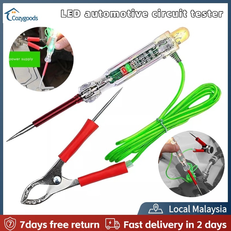 [Local delivery] Automotive LED Circuit Tester 6-24V Test Light with ...