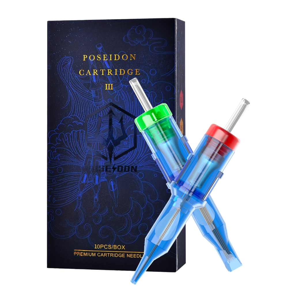 POSEIDON Tattoo Cartridges Needles, 10Pcs/Box #12 Standard Assorted ...