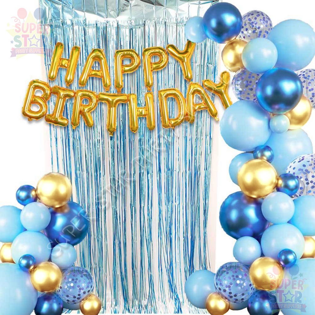 94pcs Belon Birthday Party Sets 16 inch Happy Birthday Balloon Banner ...