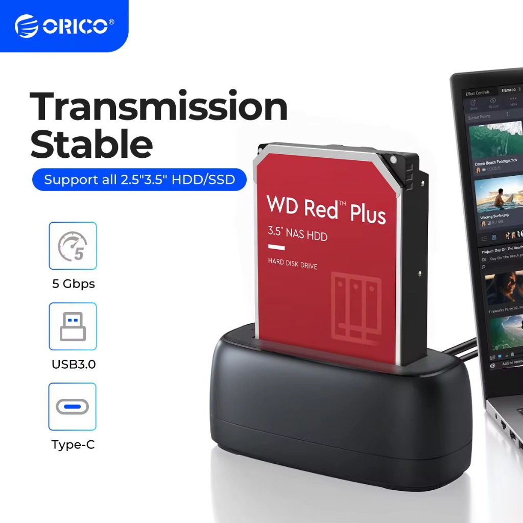 ORICO Docking Station 2.5/3.5 inch HDD SSD USB 3.0 to SATA HDD Docking ...
