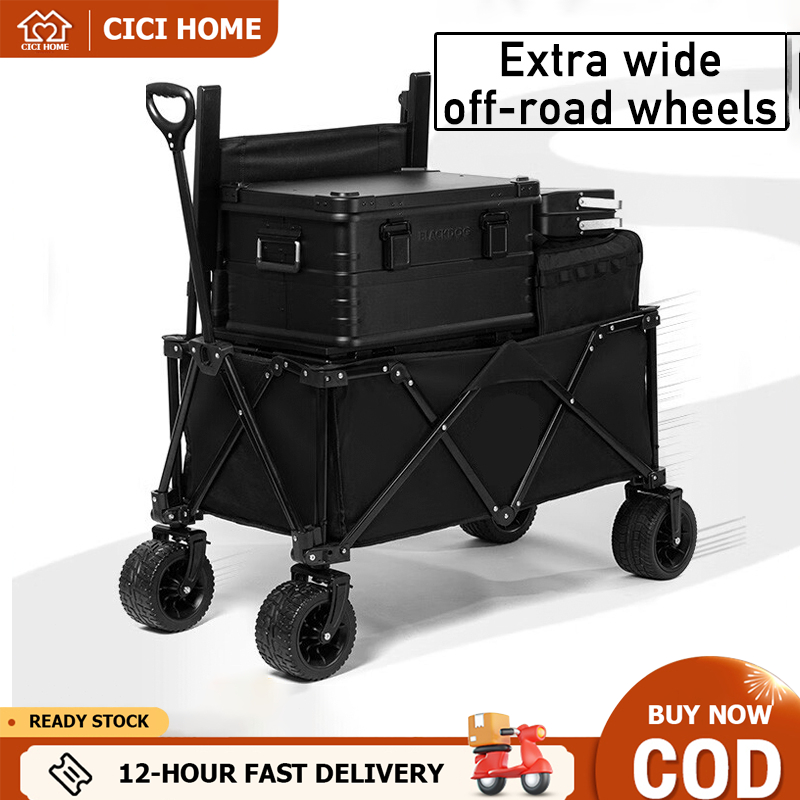 Foldable Wagon Outdoor Trolley Camping Trolley Outdoor Trolley Camping ...