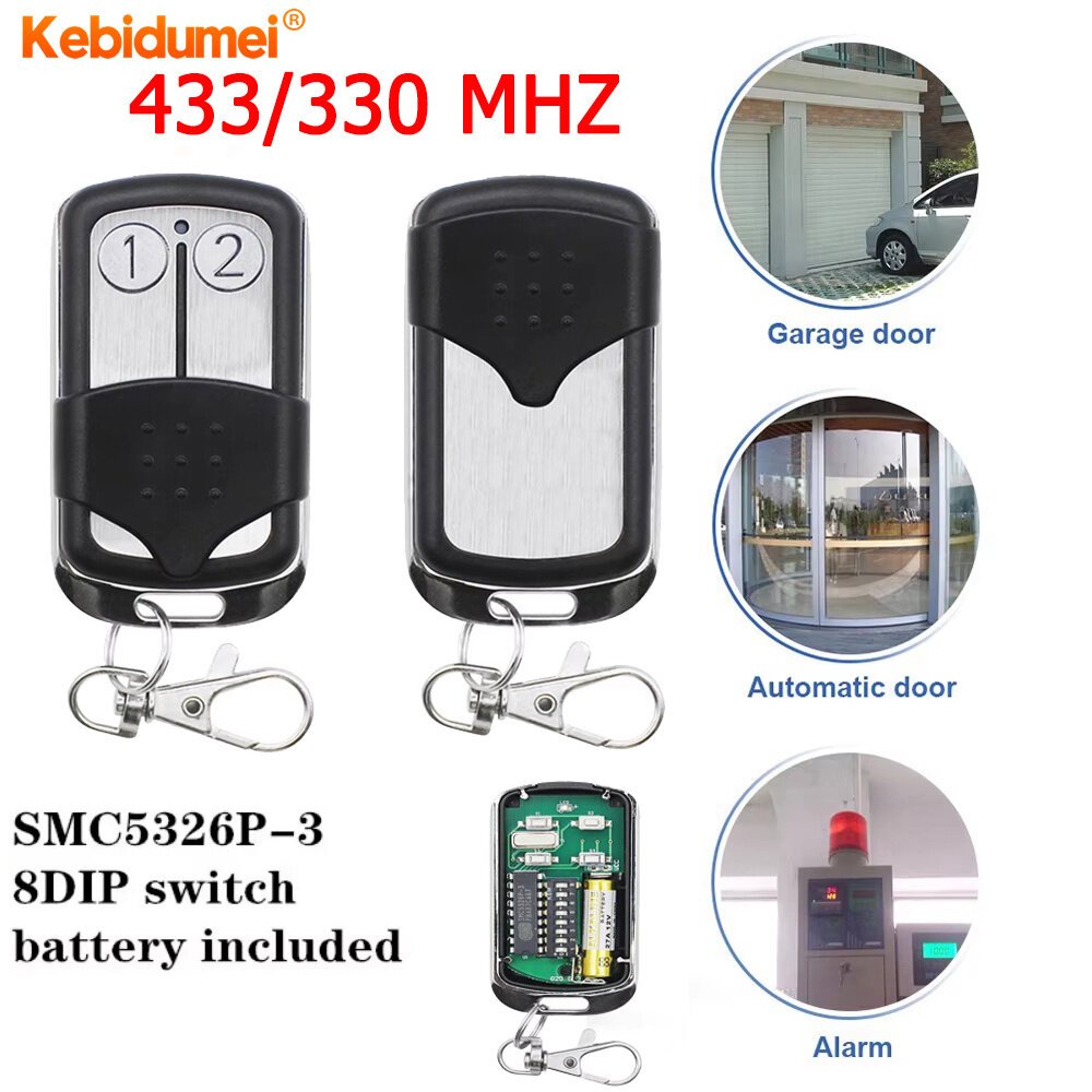 SMC5326 Autogate Remote Control Key 8 DIP Switch Auto Gate 330MHZ ...