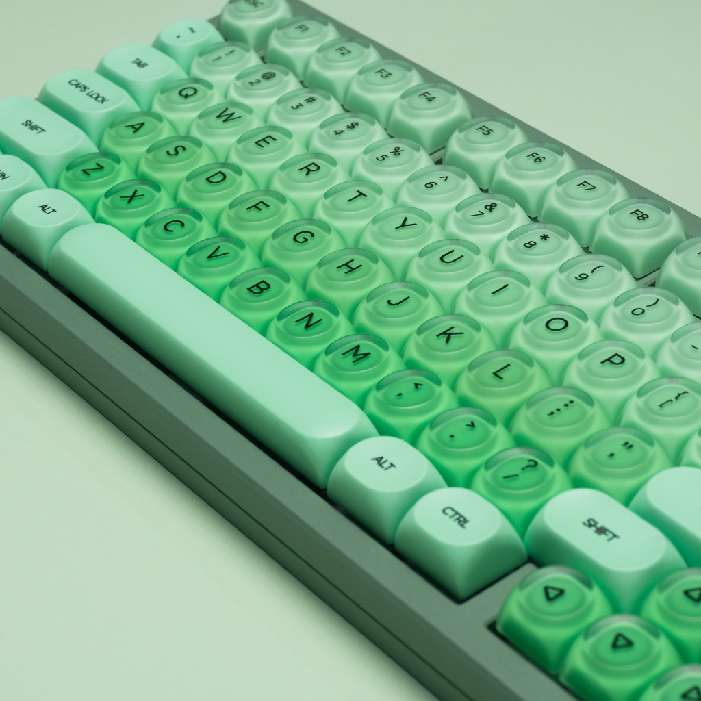 Womier 132 Keys Foundation Green HOT Profile Cusom Crystal Keycaps Set ...