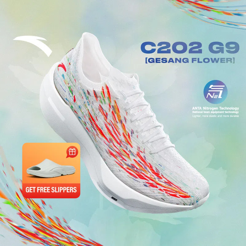 [Marathon-3H30] ANTA Men C202 G9 Running Shoes Carbon Plate Race Run Training Kasut Larian ...