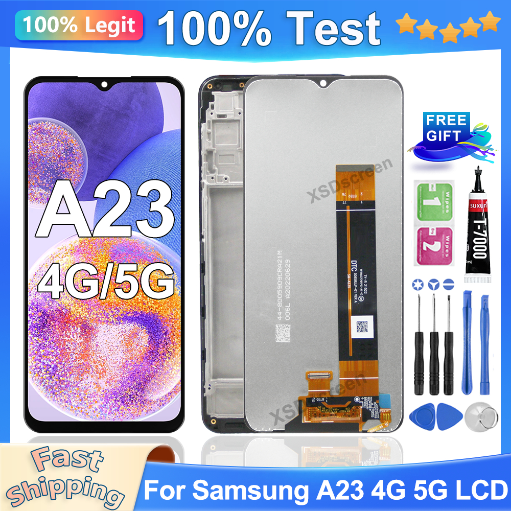 For Samsung Galaxy A23 4G 5G LCD Display SM-A235F SM-A236B Touch Screen Digitizer Assembly ...