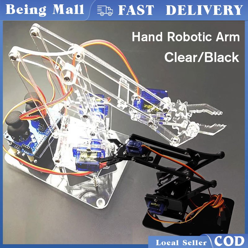 Acrylic Robotic Arm Assembly Kit Mechanical Engineering DIY Kit Maker ...