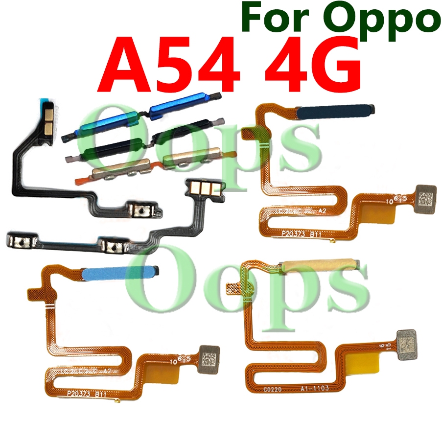 Power Volume Flex for OPPO A54 4G Back Home Button Fingerprint Scanner ...
