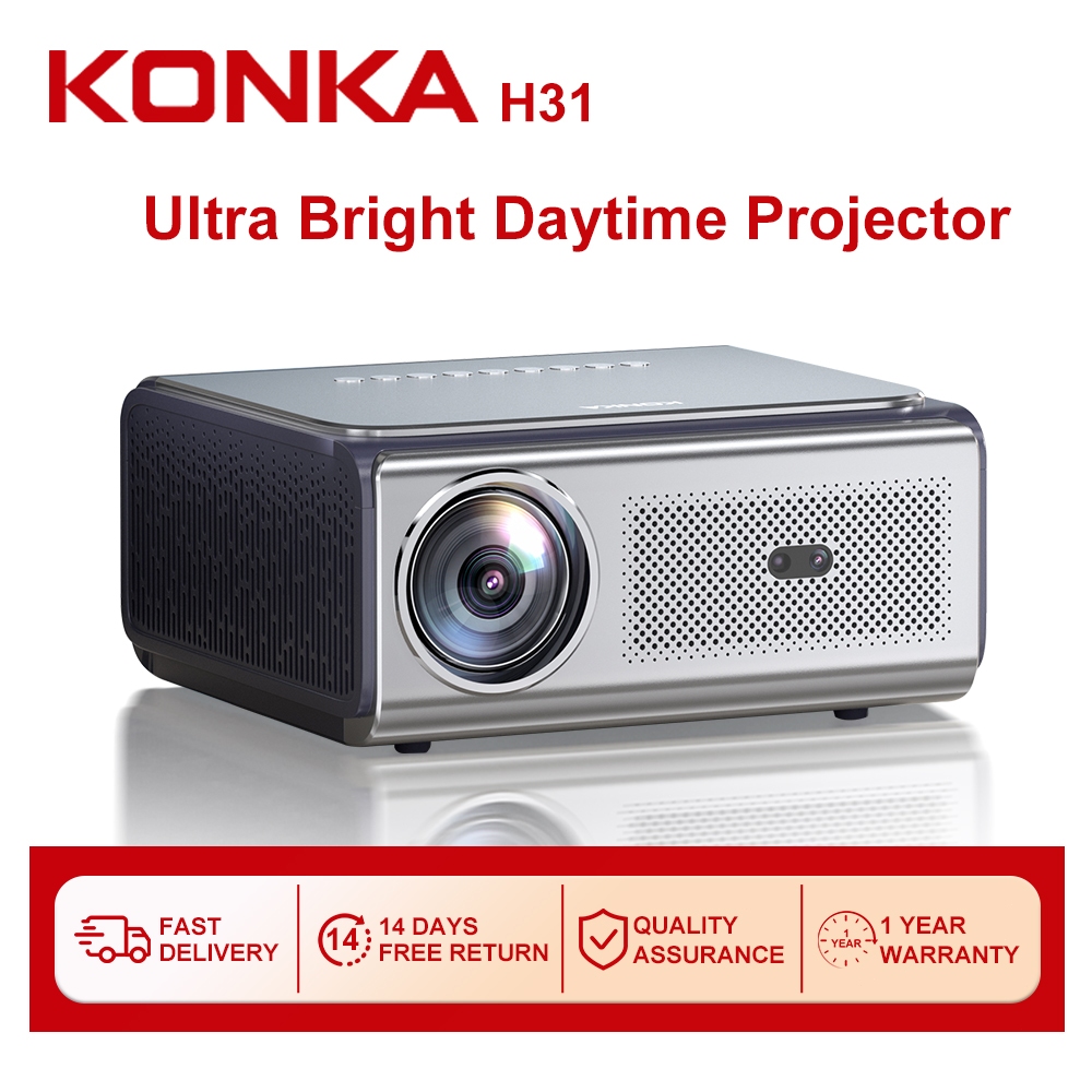 KONKA 4K Android Projector 2+32G Auto Focus Portable HDMI Laptop ...