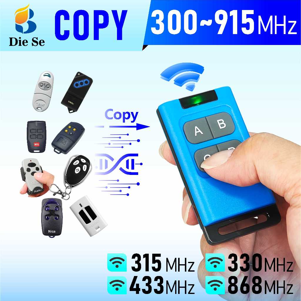 8 channel universal clone remote control, 8 buttons copy remote control Supports RF 315MHz ...