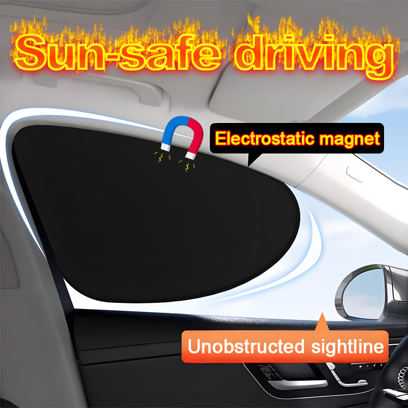 New！Static electricity magnetic car sun shade Applicable to all models ...