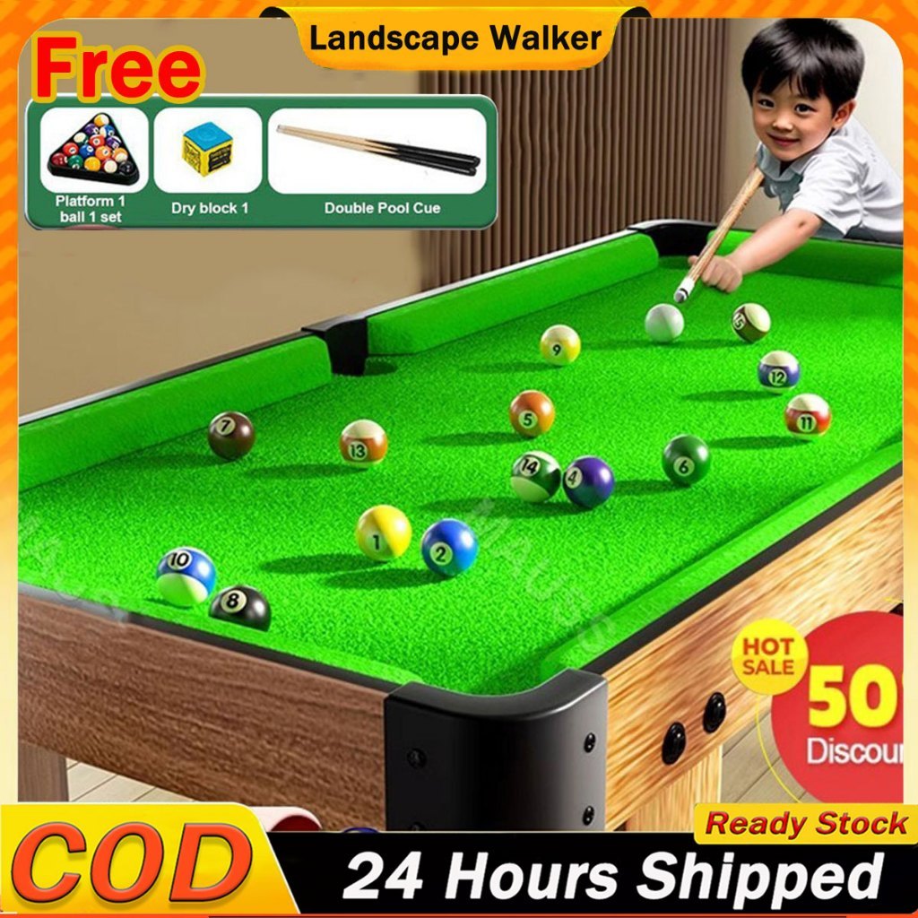 【Landscape Walker】Mini billiard Table for Kids Wooden with Tall Feet ...