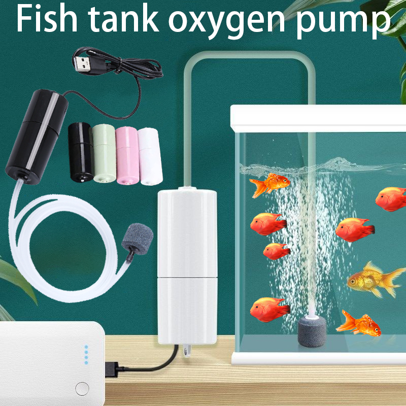 Portable Mini USB Fish Tank Oxygen Pump Silent Fish Tank Oxygen Pump ...