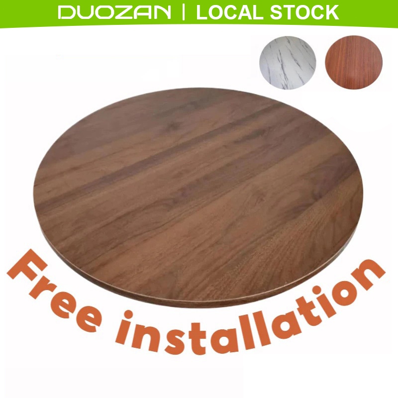 Large Round Table Rotating Dining Table Top 50/60cm Dining Table Wooden ...