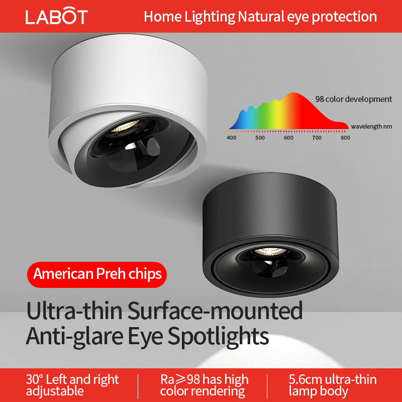 Surface Mounted Spotlight 5W 7W 10W 12W LED Adjustable Spotlight Living ...