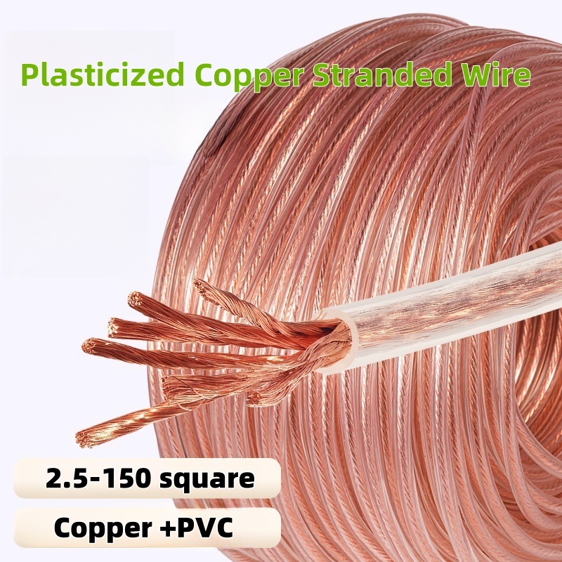 Transparent Purple Copper Coated Plastic Copper Stranded Wire Tin ...