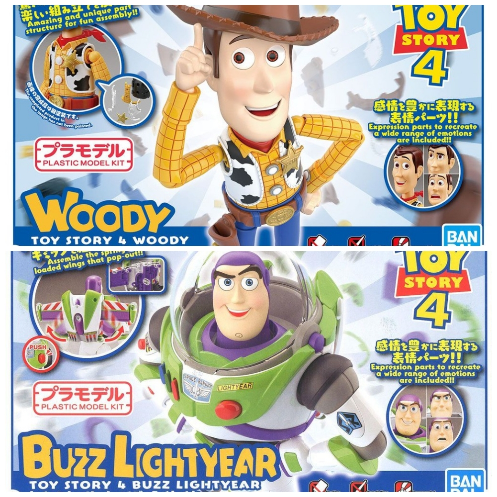 BANDAI Figure-rise Standard FRS Cinema-rise TOY STORY 4 WOODY BUZZ ...