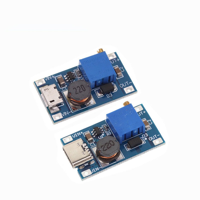 DC-DC Adjustable Booster Module 2A Booster Board (with USB MICRO ...