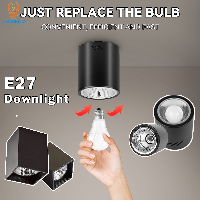 CANMEIJIA Replacable E27 Bulb Downlight 3.5 Inch 4 Inch Led Spotlight ...