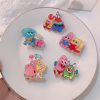 SpongeBob SquarePants Hair Clip Korean Cartoon and Cute Patrick Star ...