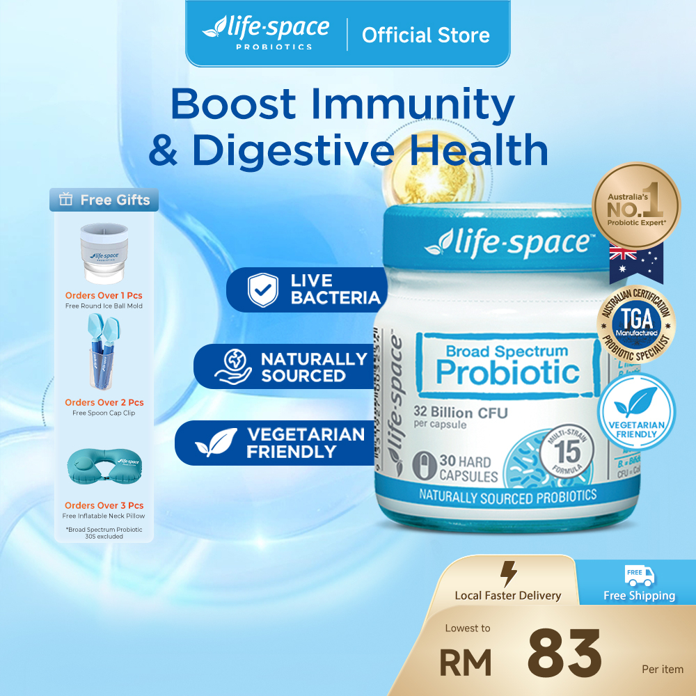 [Digestive Health] Life Space Adult Broad Spectrum Probiotic 30 CAPS ...