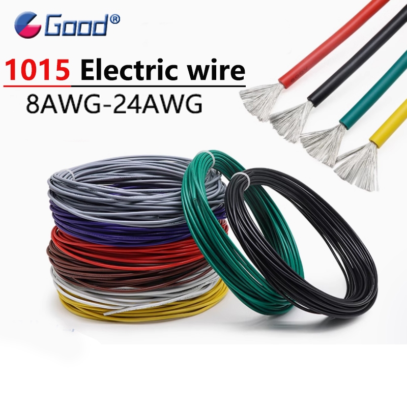 1015 Electric Wire 24 22 20 18 16 14 12 10 8 AWG 600V PVC Line Tinned Copper Cable for Lamp ...