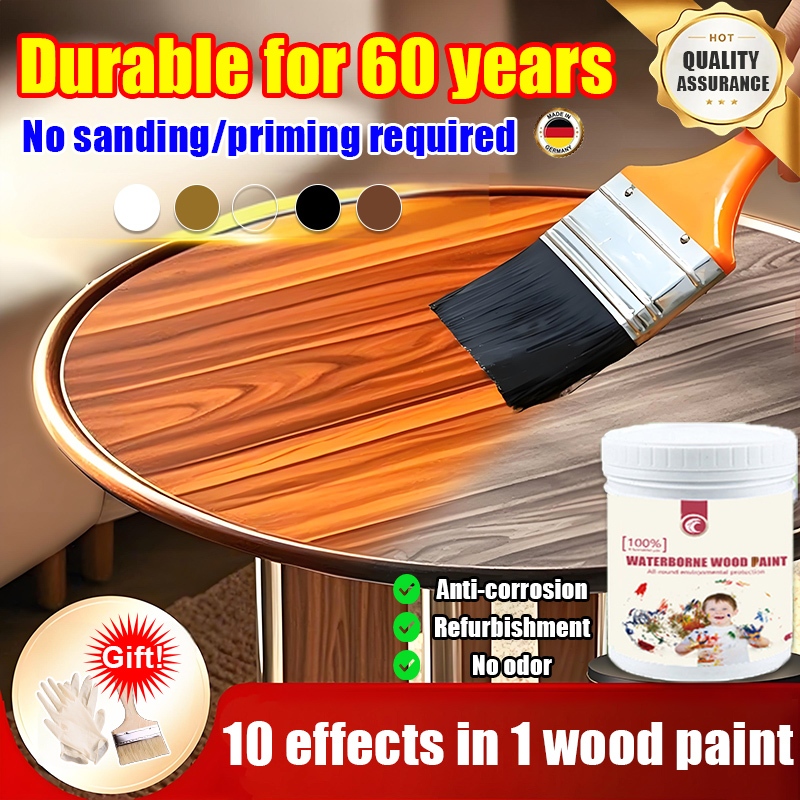 【24 hour shipping】cat kayu waterproof 500ml cat pintu kayu cat minyak ...