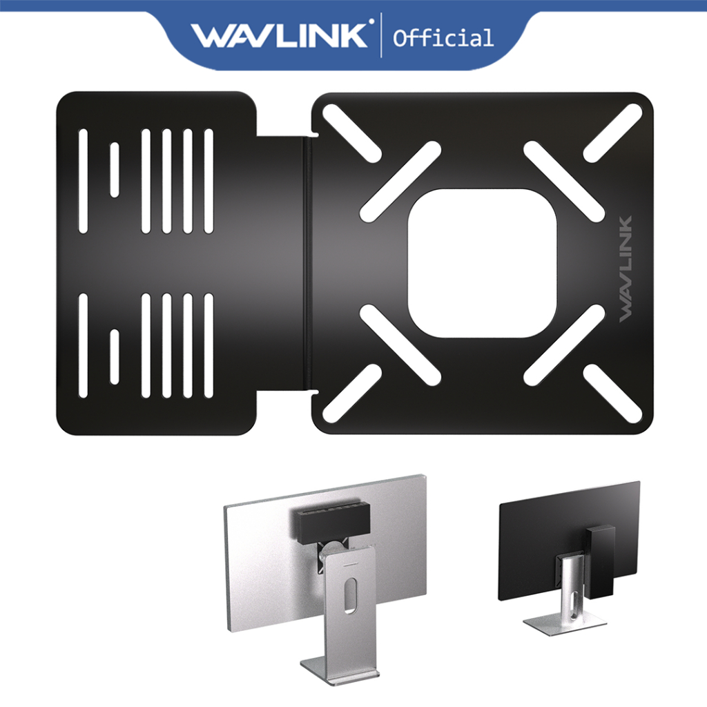 WAVLINK Docking Station Mount for Workstation, Behind Monitor Vesa ...