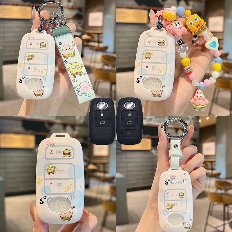 Perodua key cover for Axia Alza Ativa Myvi TPU Keycase Cartoon pattern ...