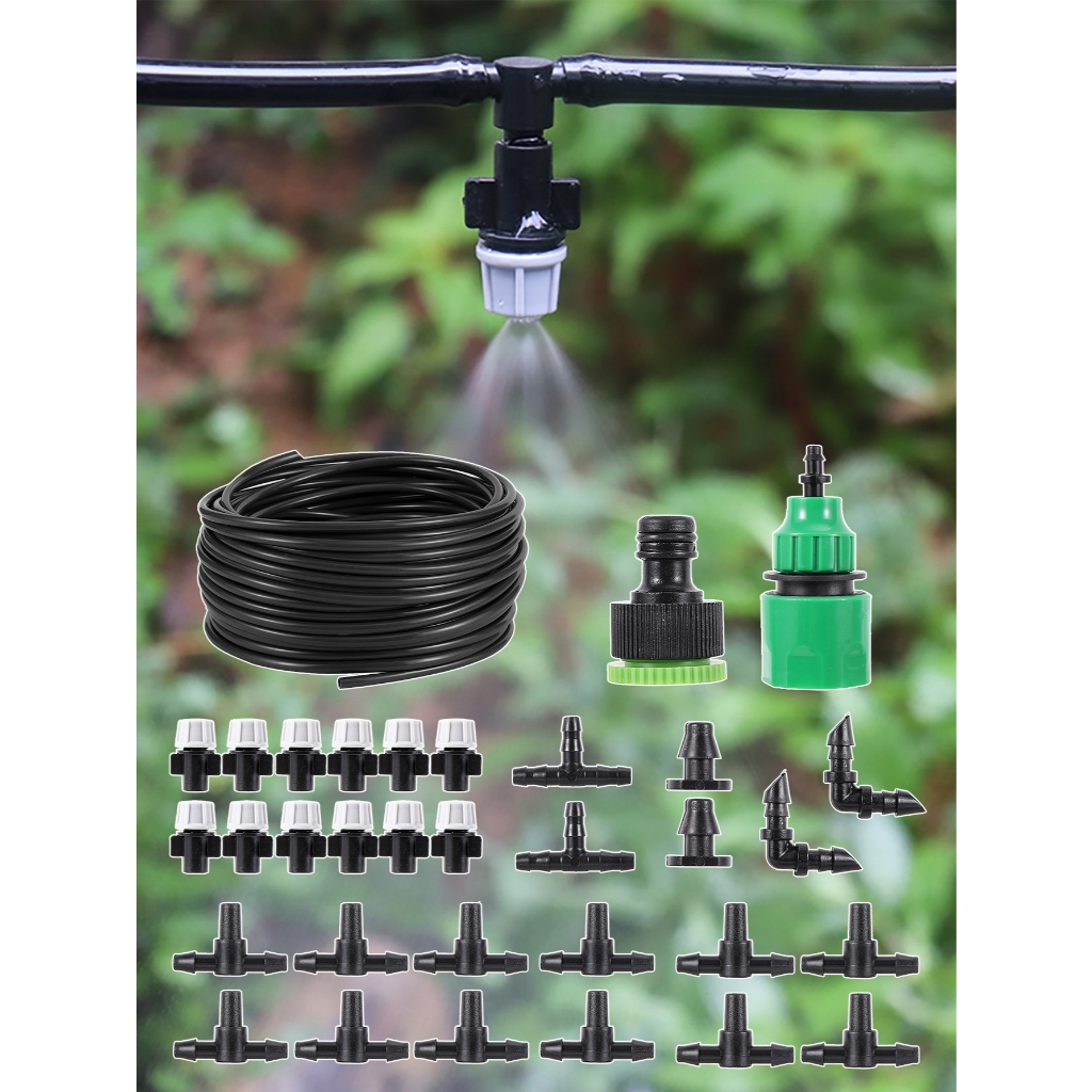 5m/10m/20m Automatic Spray Watering Kit Garden Farm Misting Irrigation ...