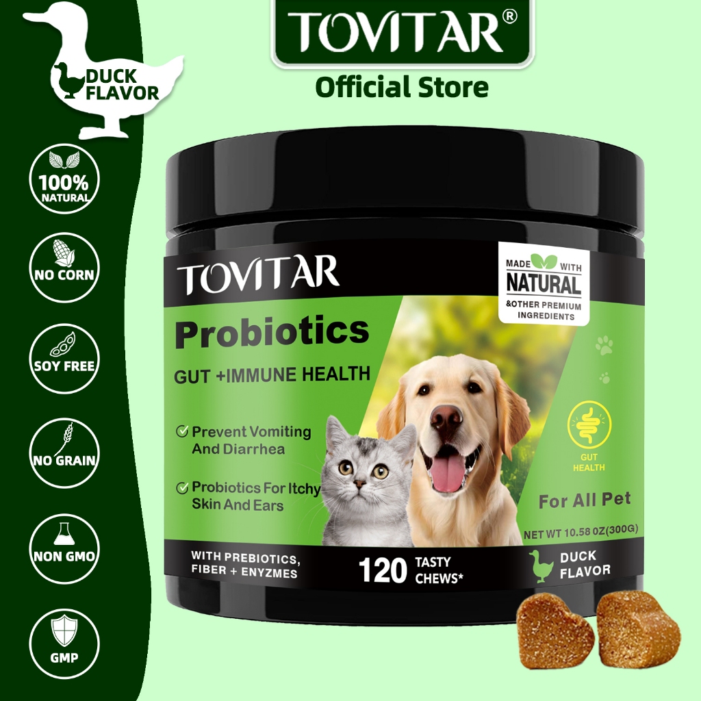 Tovita ® Pet Probiotic Chewable Tablets, Promoting intestinal digestion ...
