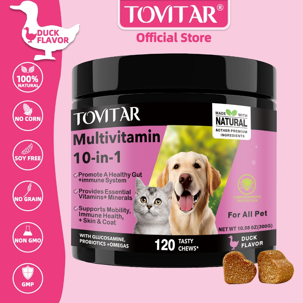 Tovitar® Multivitamin Cat and dog 120 Soft Chews - Omega 3 | Vitamin Bs ...